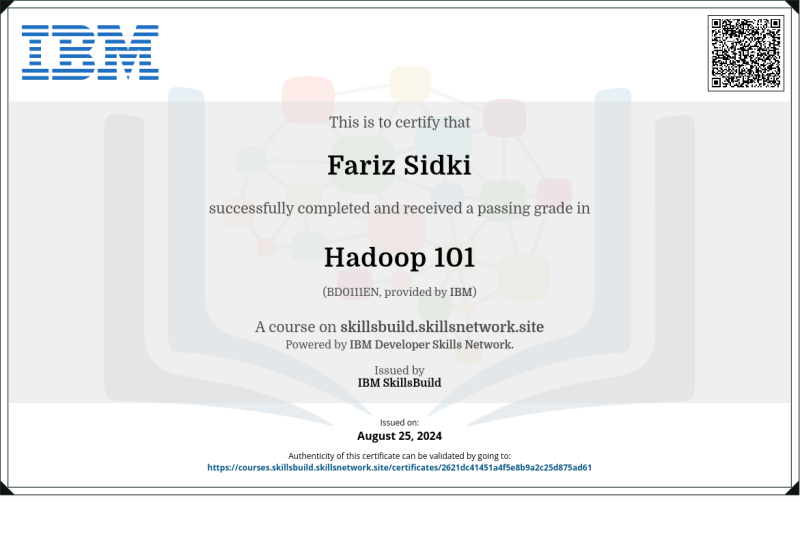 Fariz Sidki on LinkedIn: IBM BD0111EN Certificate | IBM SkillsBuild Fariz Sidki on LinkedIn: IBM BD0111EN Certificate | IBM SkillsBuild
