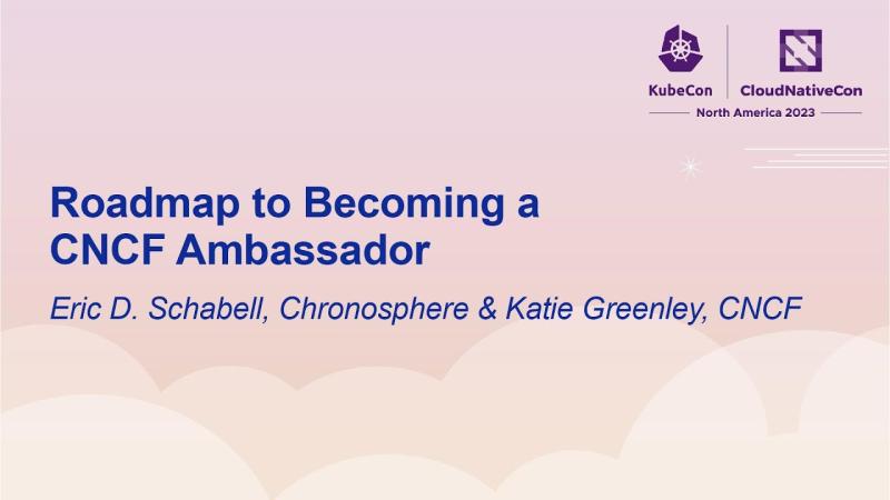 Eric D. Schabell on LinkedIn: Roadmap to Becoming a CNCF Ambassador ... Eric D. Schabell on LinkedIn: Roadmap to Becoming a CNCF Ambassador ...
