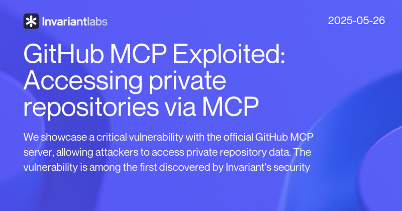 GitHub MCP Exploited: Accessing private repositories via MCP | Leonardo ... GitHub MCP Exploited: Accessing private repositories via MCP | Leonardo ...