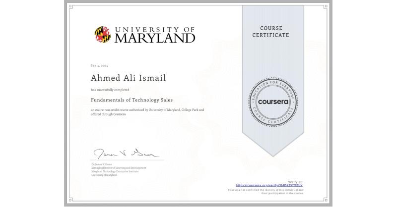Ahmed Ali on LinkedIn: Completion Certificate for Fundamentals of ... Ahmed Ali on LinkedIn: Completion Certificate for Fundamentals of ...