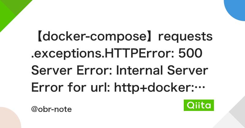 Milly Chen on LinkedIn: 【docker-compose】requests.exceptions.HTTPError ... Milly Chen on LinkedIn: 【docker-compose】requests.exceptions.HTTPError ...