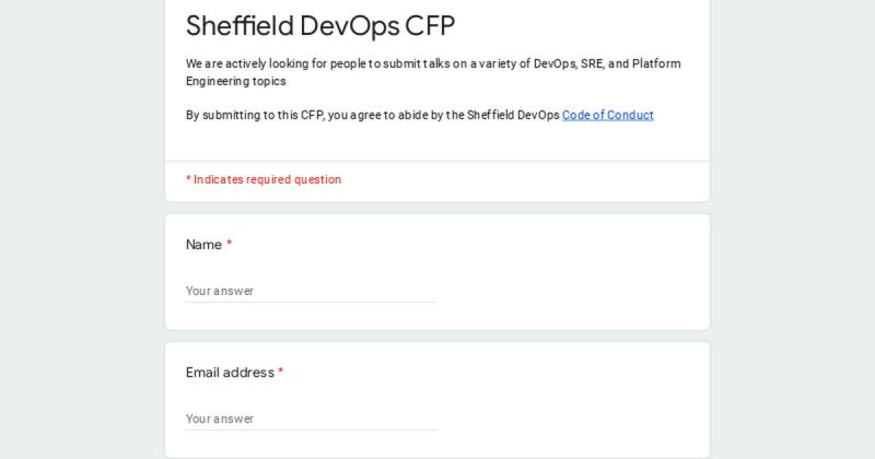 Sheffield DevOps on LinkedIn: Sheffield DevOps CFP Sheffield DevOps on LinkedIn: Sheffield DevOps CFP