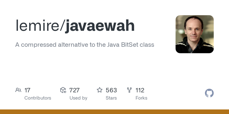 Stefano Fago on LinkedIn: GitHub - lemire/javaewah: A compressed ... Stefano Fago on LinkedIn: GitHub - lemire/javaewah: A compressed ...