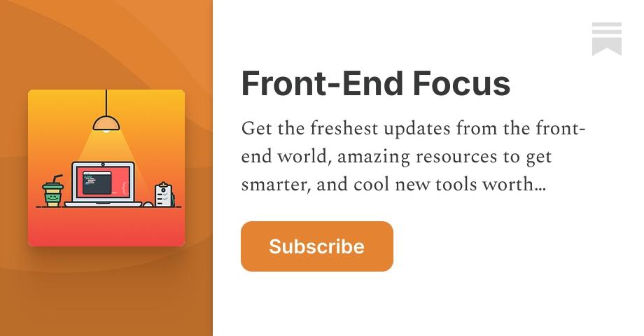 Guilherme Martins on LinkedIn: Front-End Focus | Mads Brodt | Substack Guilherme Martins on LinkedIn: Front-End Focus | Mads Brodt | Substack