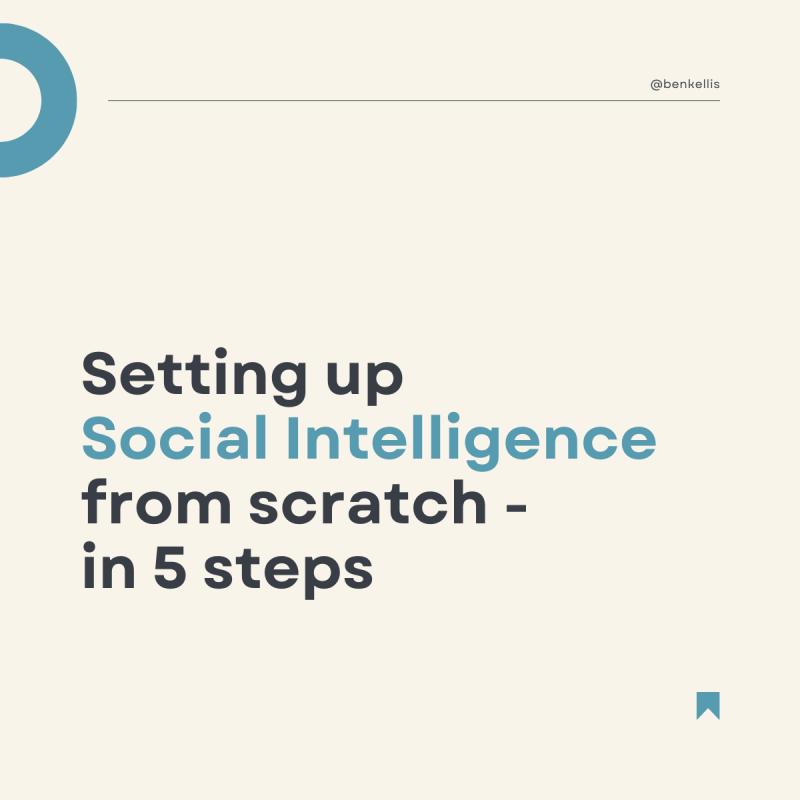 đ„Khalil El-Amin on LinkedIn: Setting up Social Intelligence from Scratch đ„Khalil El-Amin on LinkedIn: Setting up Social Intelligence from Scratch