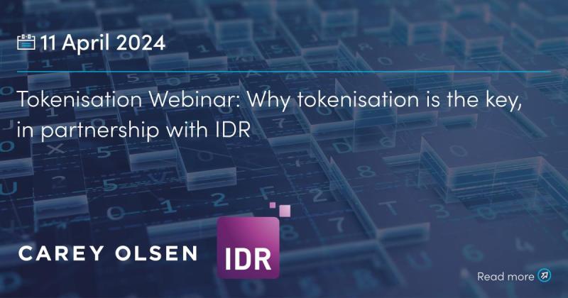 Carey Olsen on LinkedIn: Tokenisation Webinar: why tokenisation is the key Carey Olsen on LinkedIn: Tokenisation Webinar: why tokenisation is the key