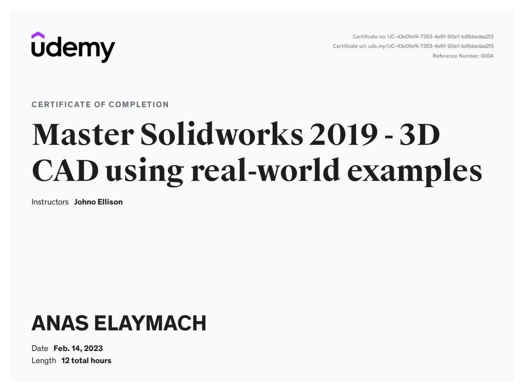 Anas Elaymach on LinkedIn: Udemy Course Completion Certificate Anas Elaymach on LinkedIn: Udemy Course Completion Certificate
