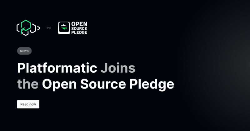Luca M. on LinkedIn: Platformatic Joins the Open Source Pledge Luca M. on LinkedIn: Platformatic Joins the Open Source Pledge