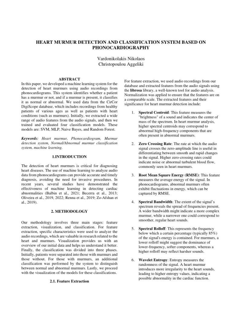 Aggeliki Christopoulou on LinkedIn: (PDF) HEART MURMUR DETECTION AND ... Aggeliki Christopoulou on LinkedIn: (PDF) HEART MURMUR DETECTION AND ...