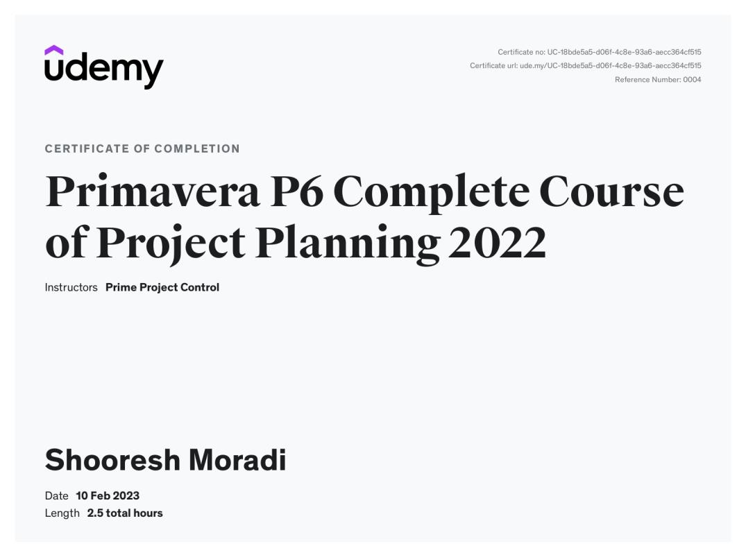 Shooresh Moradi on LinkedIn: Udemy Course Completion Certificate Shooresh Moradi on LinkedIn: Udemy Course Completion Certificate