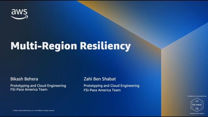 Bikash Behera on LinkedIn: Multi Region Resiliency | AWS Events Bikash Behera on LinkedIn: Multi Region Resiliency | AWS Events
