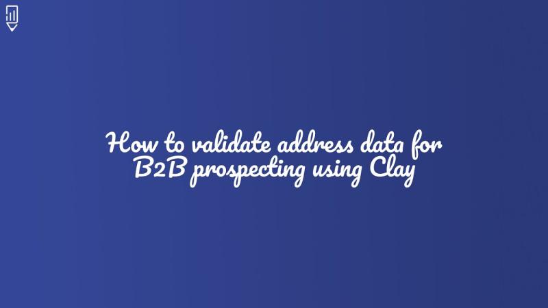 Oliver Knowles on LinkedIn: How to validate address data for B2B ... Oliver Knowles on LinkedIn: How to validate address data for B2B ...