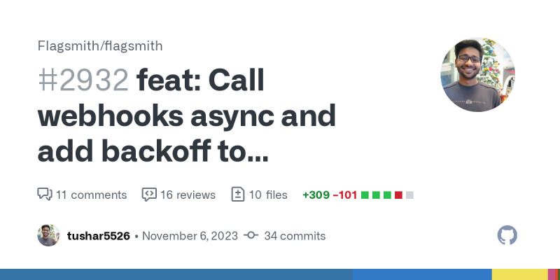 Flagsmith on LinkedIn: feat: Call webhooks async and add backoff to ... Flagsmith on LinkedIn: feat: Call webhooks async and add backoff to ...