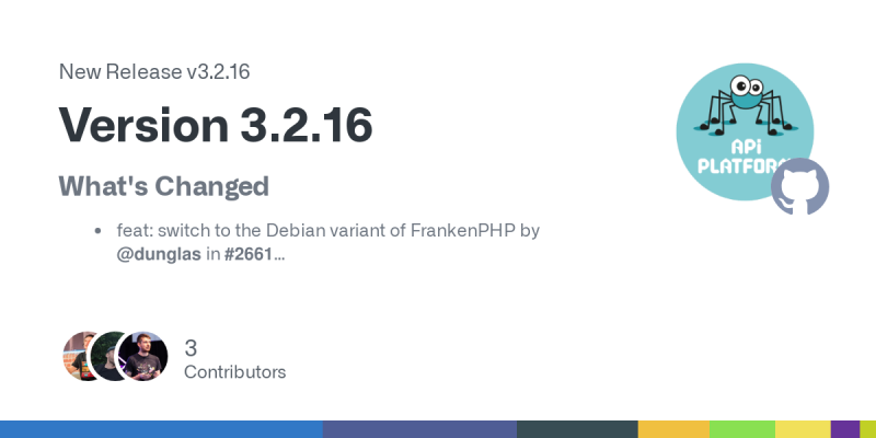 Release Version 3.2.16 · api-platform/api-platform | Kévin Dunglas Release Version 3.2.16 · api-platform/api-platform | Kévin Dunglas