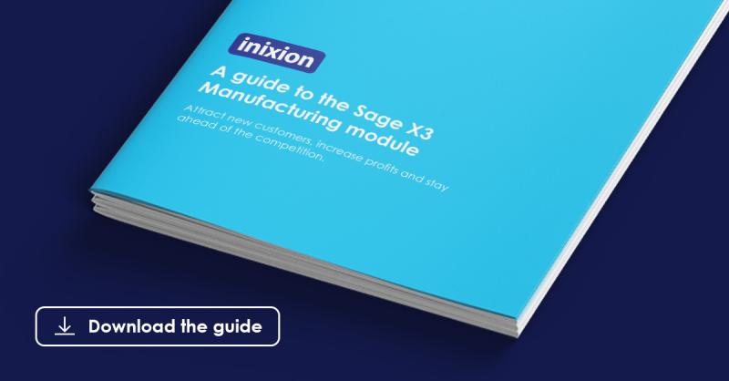 Inixion - Sage X3 specialists on LinkedIn: Sage X3 Manufacturing ... Inixion - Sage X3 specialists on LinkedIn: Sage X3 Manufacturing ...