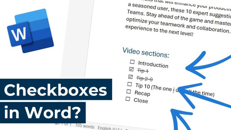 Techify Learning on LinkedIn: Microsoft Word - Using checkboxes Techify Learning on LinkedIn: Microsoft Word - Using checkboxes