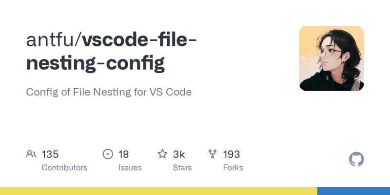 Hashir Hussain on LinkedIn: GitHub - antfu/vscode-file-nesting-config ... Hashir Hussain on LinkedIn: GitHub - antfu/vscode-file-nesting-config ...