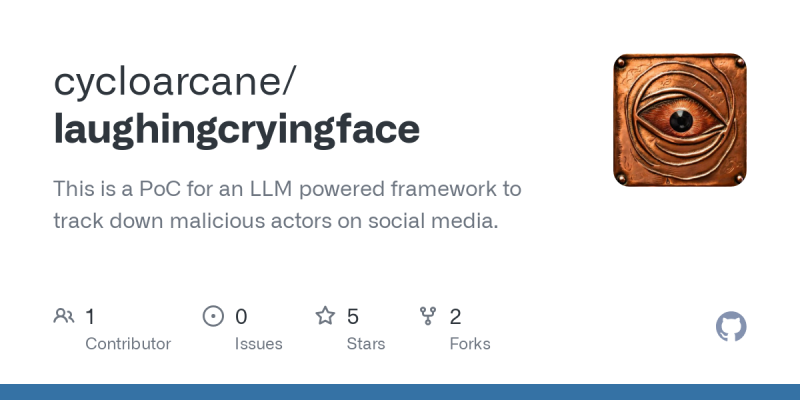Roan Caws on LinkedIn: GitHub - cycloarcane/laughingcryingface: This is ... Roan Caws on LinkedIn: GitHub - cycloarcane/laughingcryingface: This is ...