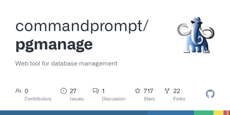 Command Prompt, Inc. on LinkedIn: GitHub - commandprompt/pgmanage: Web ... Command Prompt, Inc. on LinkedIn: GitHub - commandprompt/pgmanage: Web ...