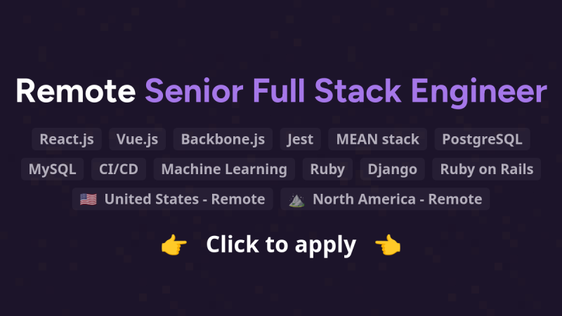 Remote Senior Full Stack Engineer at Boon Technologies, Inc. | RemoteYeah Remote Senior Full Stack Engineer at Boon Technologies, Inc. | RemoteYeah