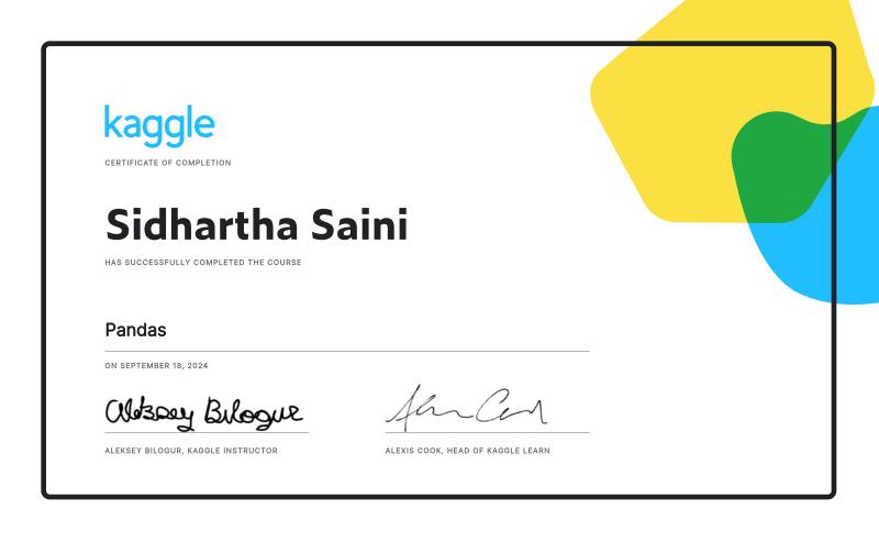 Siddhartha Saini on LinkedIn: Sidhartha Saini completed the Pandas ... Siddhartha Saini on LinkedIn: Sidhartha Saini completed the Pandas ...