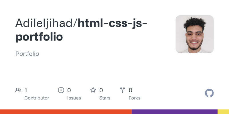 Adil El Jihad on LinkedIn: GitHub - Adileljihad/html-css-js-portfolio ... Adil El Jihad on LinkedIn: GitHub - Adileljihad/html-css-js-portfolio ...