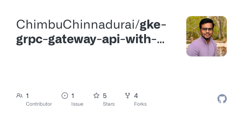 Chimbu Chinnadurai on LinkedIn: GitHub - ChimbuChinnadurai/gke-grpc ... Chimbu Chinnadurai on LinkedIn: GitHub - ChimbuChinnadurai/gke-grpc ...