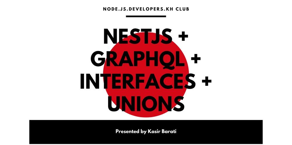 GraphQL + NestJS + Interfaces & Unions | Mohammad Jawad barati GraphQL + NestJS + Interfaces & Unions | Mohammad Jawad barati