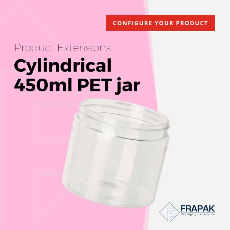 Straight Cylindrical 450ml PET jar - 89-400 plastic PET jar | Bastiaan Boor Straight Cylindrical 450ml PET jar - 89-400 plastic PET jar | Bastiaan Boor
