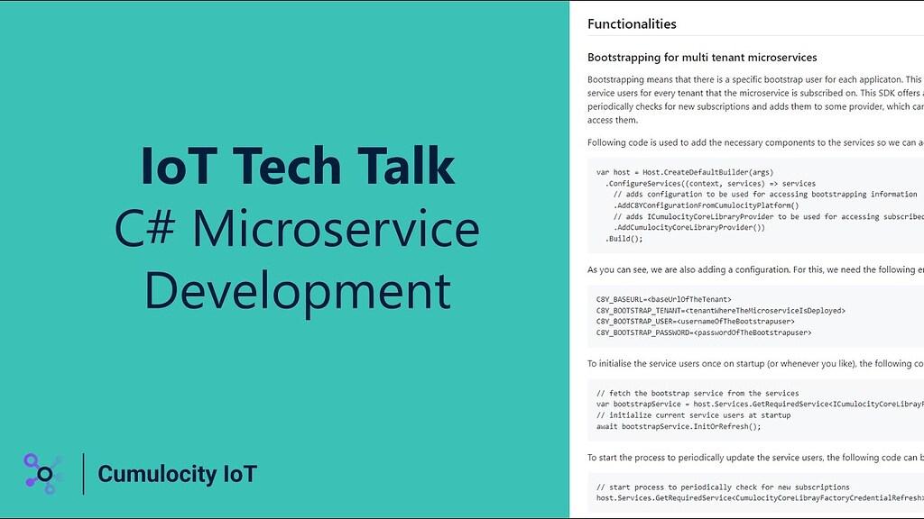 Stefan Witschel on LinkedIn: IoT Tech Talk - C# Microservice Development Stefan Witschel on LinkedIn: IoT Tech Talk - C# Microservice Development