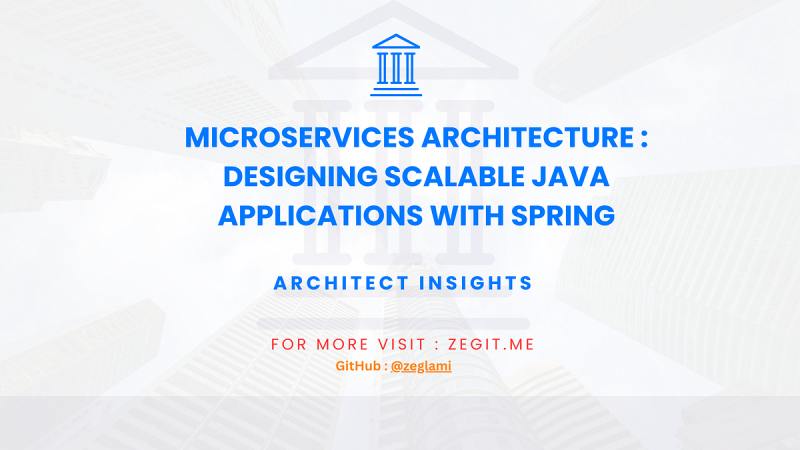 Microservices Architecture : Designing Scalable Java Applications with ... Microservices Architecture : Designing Scalable Java Applications with ...