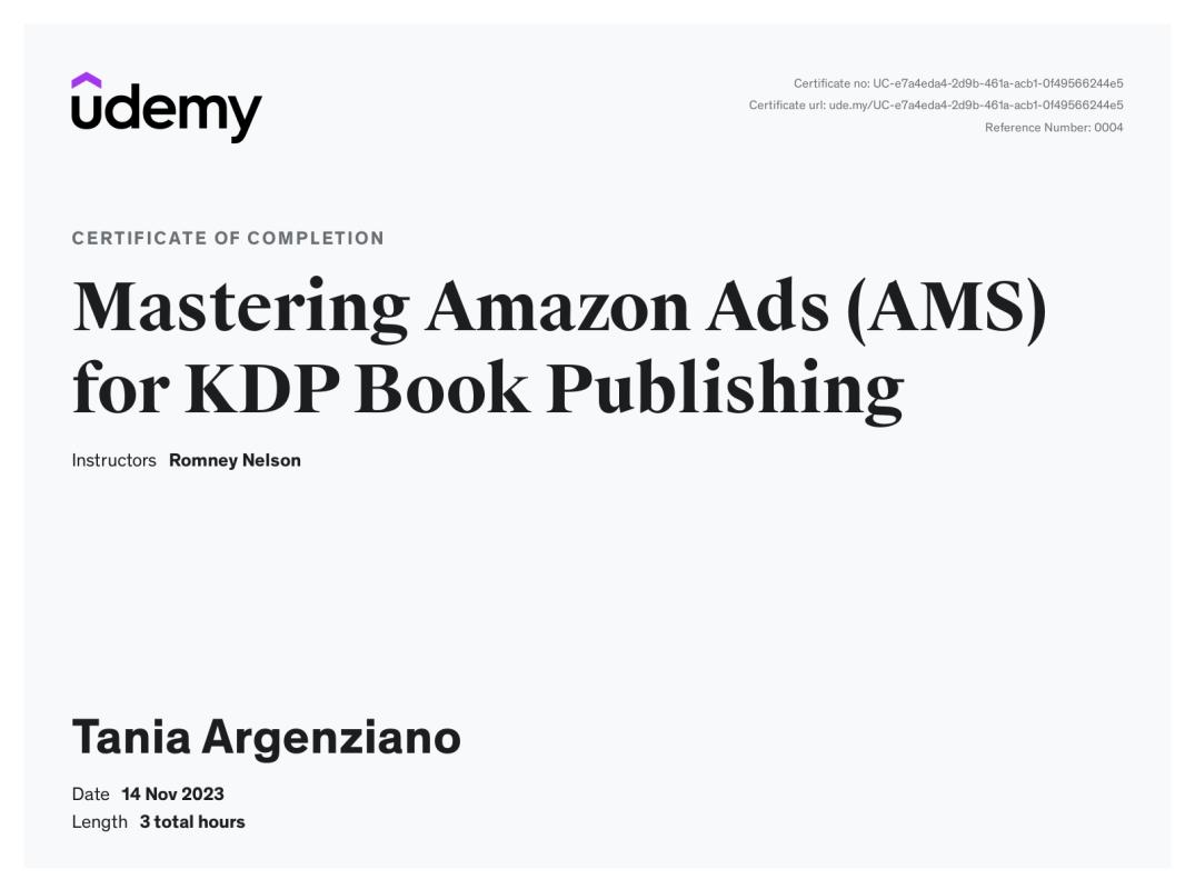 Tania Argenziano on LinkedIn: Udemy Course Completion Certificate Tania Argenziano on LinkedIn: Udemy Course Completion Certificate
