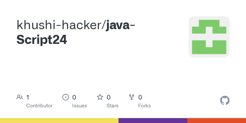 Khushi Kumari on LinkedIn: GitHub - khushi-hacker/java-Script24 Khushi Kumari on LinkedIn: GitHub - khushi-hacker/java-Script24