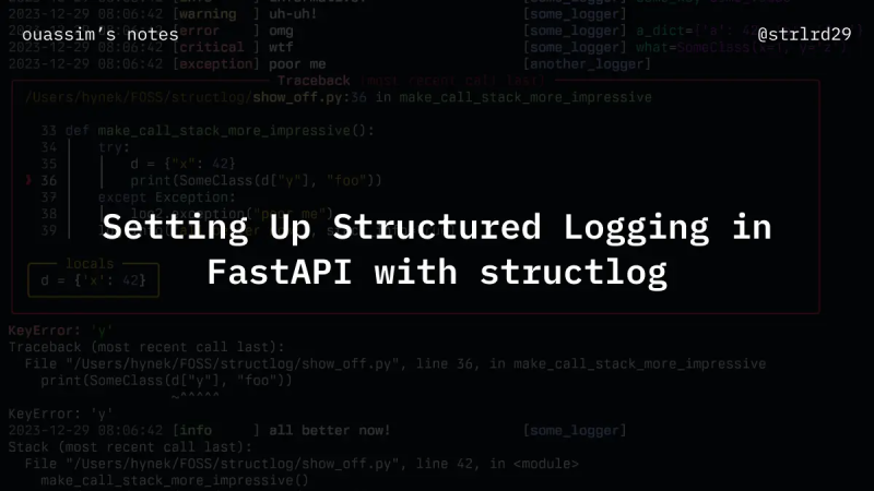 Ouassim Abdelmalek GHRIBI on LinkedIn: Setting Up Structured Logging in ... Ouassim Abdelmalek GHRIBI on LinkedIn: Setting Up Structured Logging in ...