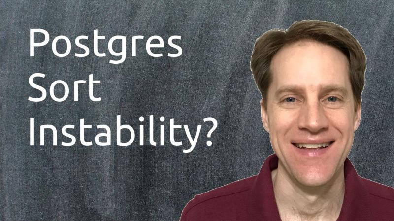 Postgres 322: sort instability with planner | Ruby Tree Software, Inc ... Postgres 322: sort instability with planner | Ruby Tree Software, Inc ...