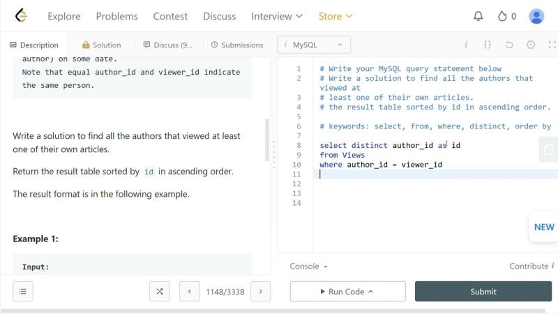 Sanjoli Vashisth on LinkedIn: SQL LeetCode Problem: Article Views I ... Sanjoli Vashisth on LinkedIn: SQL LeetCode Problem: Article Views I ...