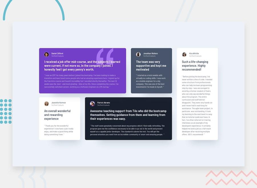 Elias Derbew on LinkedIn: Frontend Mentor | testimonial grid section ... Elias Derbew on LinkedIn: Frontend Mentor | testimonial grid section ...