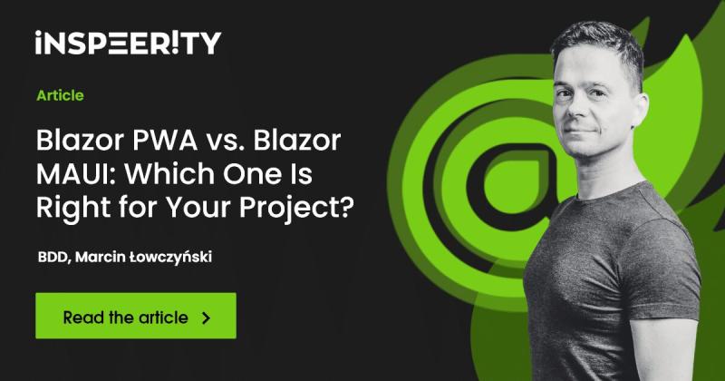 inspeerity on LinkedIn: Blazor PWA vs. Blazor MAUI: Which One Is Right ... inspeerity on LinkedIn: Blazor PWA vs. Blazor MAUI: Which One Is Right ...