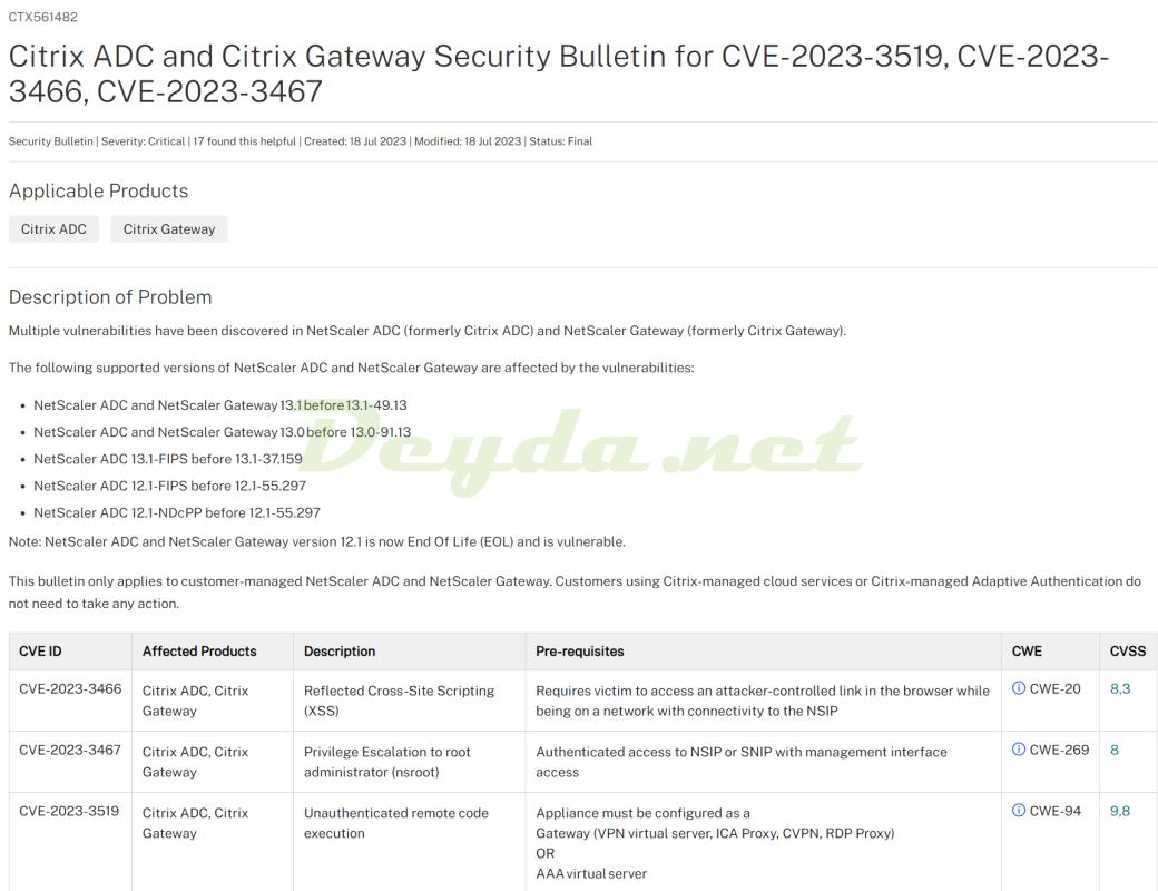 Patrick Paijmans on LinkedIn: Checklist for NetScaler (Citrix ADC) CVE ... Patrick Paijmans on LinkedIn: Checklist for NetScaler (Citrix ADC) CVE ...