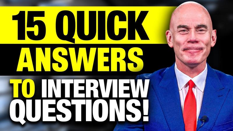 Richard McMunn on LinkedIn: 15 ‘QUICK ANSWERS’ to COMMON INTERVIEW ... Richard McMunn on LinkedIn: 15 ‘QUICK ANSWERS’ to COMMON INTERVIEW ...