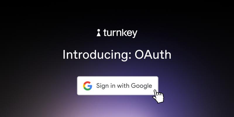 Michael Avrukin on LinkedIn: Introducing OAuth on Turnkey Michael Avrukin on LinkedIn: Introducing OAuth on Turnkey