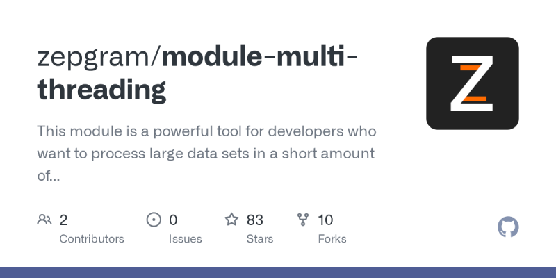 Benjamin Calef on LinkedIn: GitHub - zepgram/module-multi-threading ... Benjamin Calef on LinkedIn: GitHub - zepgram/module-multi-threading ...
