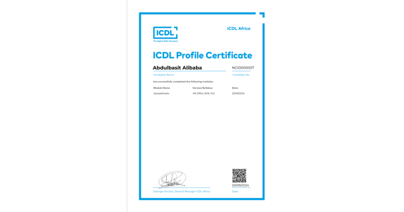 Abdulbasit Alibaba on LinkedIn: ICDL Profile • Abdulbasit Alibaba ... Abdulbasit Alibaba on LinkedIn: ICDL Profile • Abdulbasit Alibaba ...