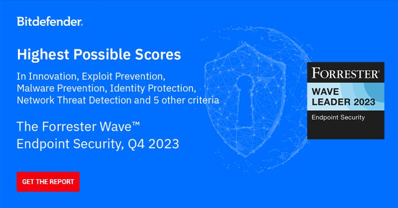 Dilan Anwar on LinkedIn: Bitdefender – Leader in Forester Wave Endpoint ... Dilan Anwar on LinkedIn: Bitdefender – Leader in Forester Wave Endpoint ...