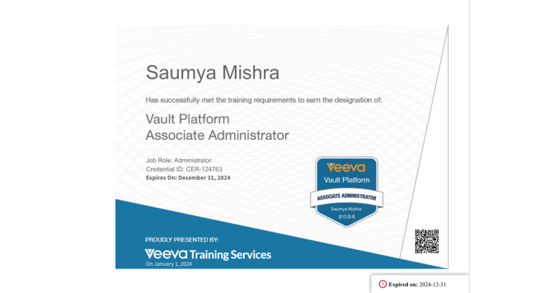 Saumya Mishra on LinkedIn: Vault Platform Associate Administrator ... Saumya Mishra on LinkedIn: Vault Platform Associate Administrator ...