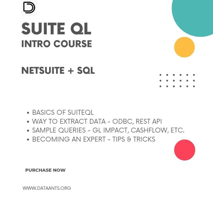 DataAnts on LinkedIn: Learn SuiteQL: The Ultimate Guide to Querying ... DataAnts on LinkedIn: Learn SuiteQL: The Ultimate Guide to Querying ...