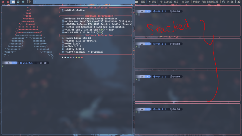 DWM, A window manager made in C to reduce bloat as much as possible ... DWM, A window manager made in C to reduce bloat as much as possible ...