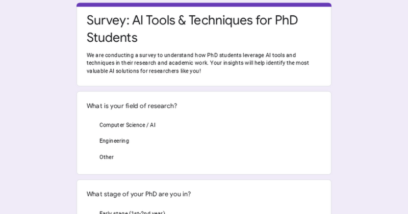 Survey: AI Tools & Techniques for PhD Students | Pakistan Institute of ... Survey: AI Tools & Techniques for PhD Students | Pakistan Institute of ...
