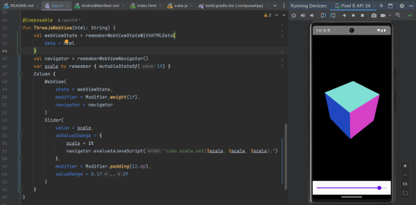 How-To: Embed Three.js into a Kotlin Jetpack Compose Multiplatform ... How-To: Embed Three.js into a Kotlin Jetpack Compose Multiplatform ...
