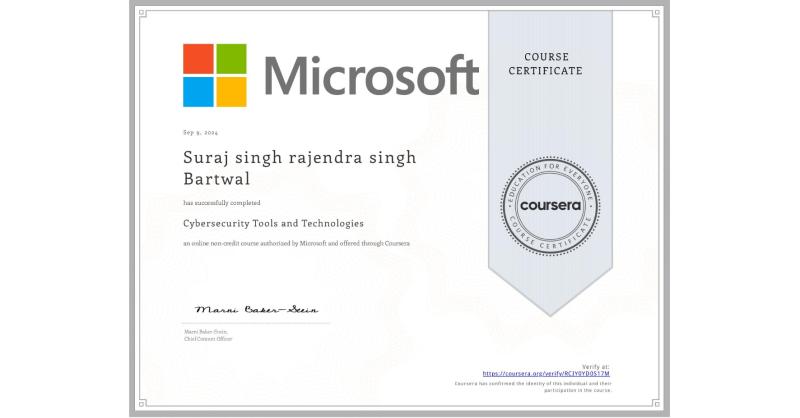 Suraj Singh Rajendra Singh Bartwal on LinkedIn: Completion Certificate ... Suraj Singh Rajendra Singh Bartwal on LinkedIn: Completion Certificate ...